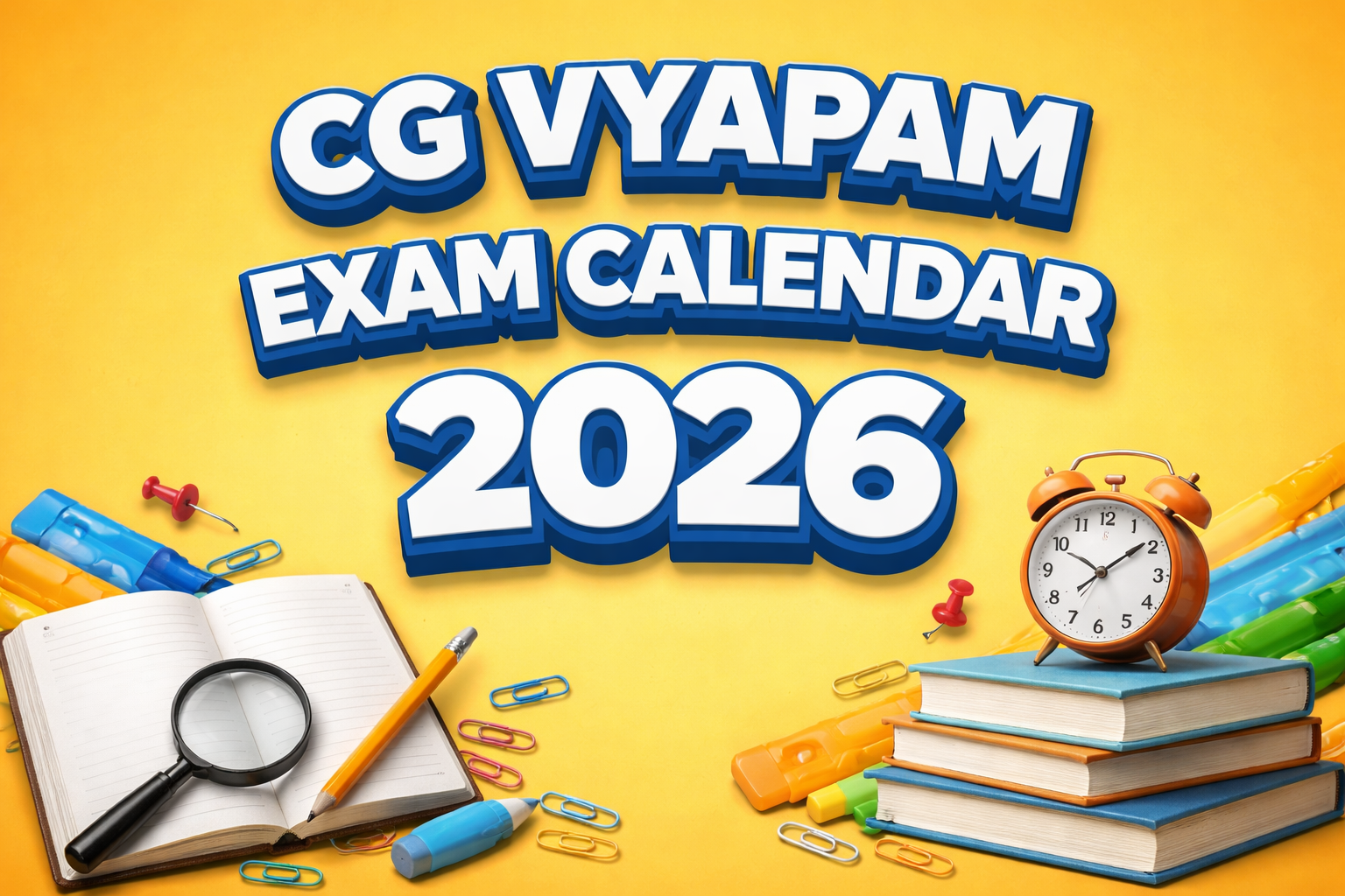 Cg Vyapam Exam Calendar 2026 Pdf Download
